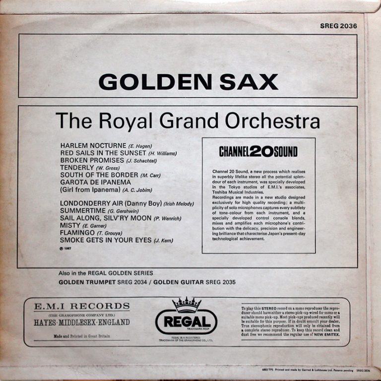 Royal Grand Orchestra - Golden Sax - Cover Heaven