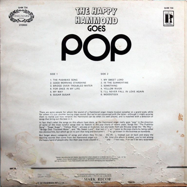 The Happy Hammond Goes Pop - Phil Allen - Cover Heaven