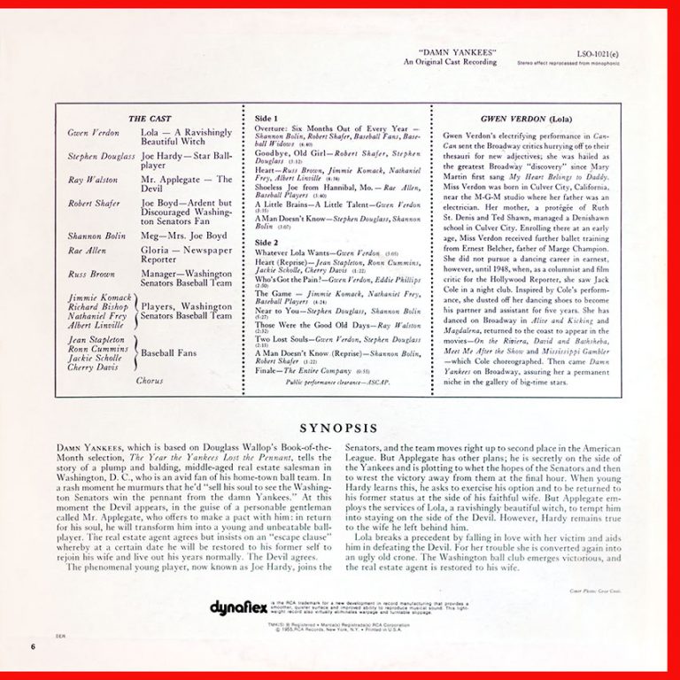 Damn Yankees - An Original Cast Recording - Cover Heaven